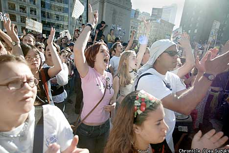 Anti-war rallies across U.S. / 8,000 protesters in S.F. are part of ...