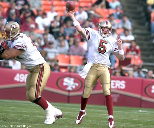 NFL 2002 / 49ERS PREVIEW / Worthy successor / Montana and Young, the ...