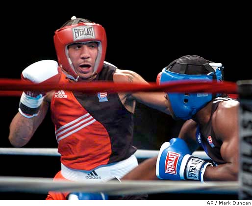 OLYMPIC QUEST / Andre Ward / Oakland boxer powers way to Athens Games