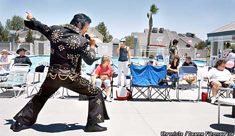 THE MEN WHO WOULD BE KING / 'Tribute artists' thrive on Elvis resurgence