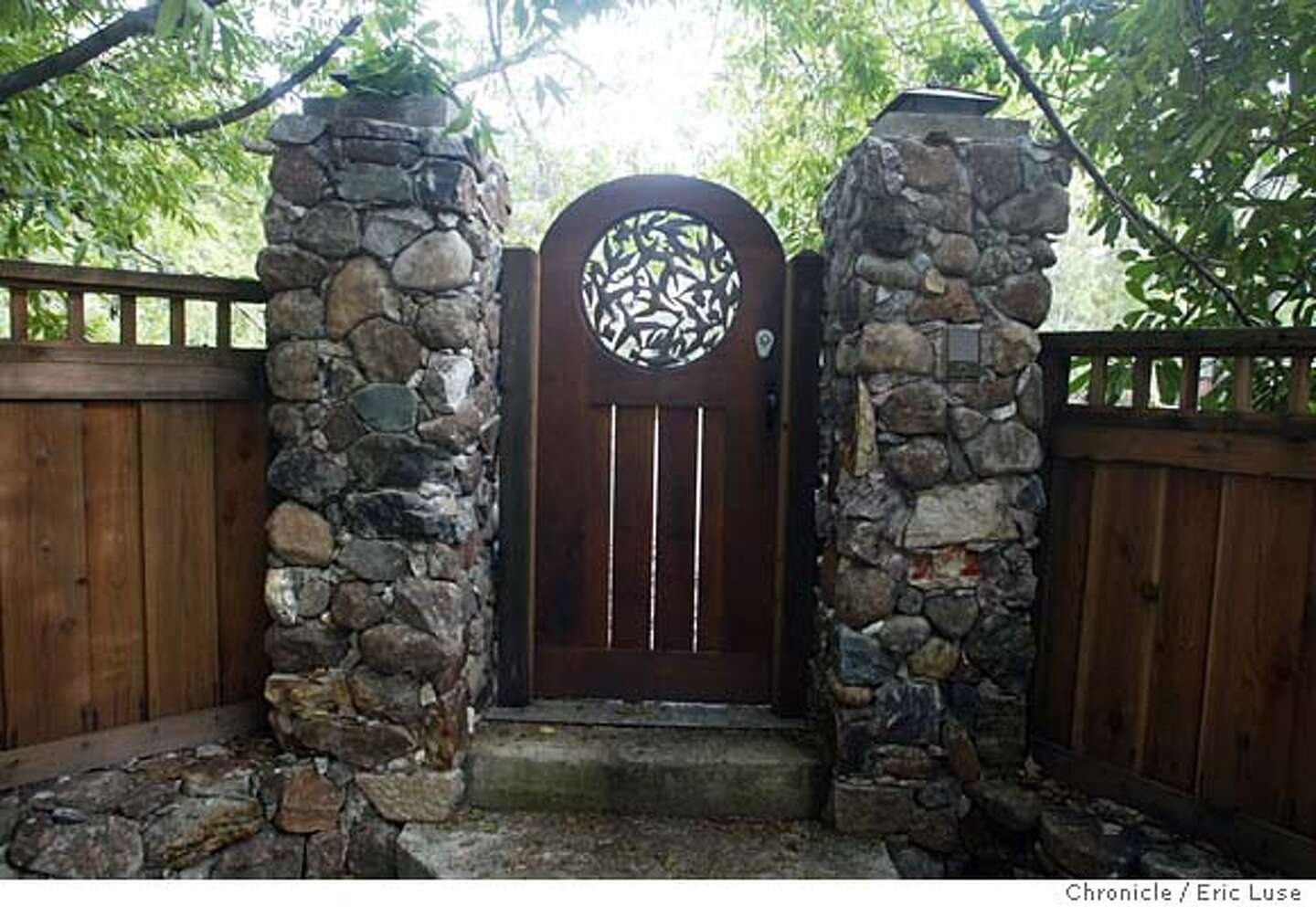 Grand entrance / A gate demarcates the entry -- and sets the tone ...