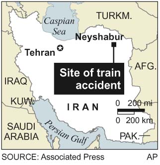 Train explosion in Iran kills 200 / Many of dead were in crews fighting ...