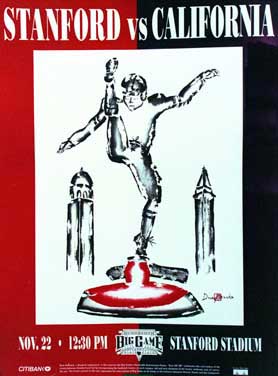 Big Game Poster Gets New Look / Stanford artist uses old Japanese art style