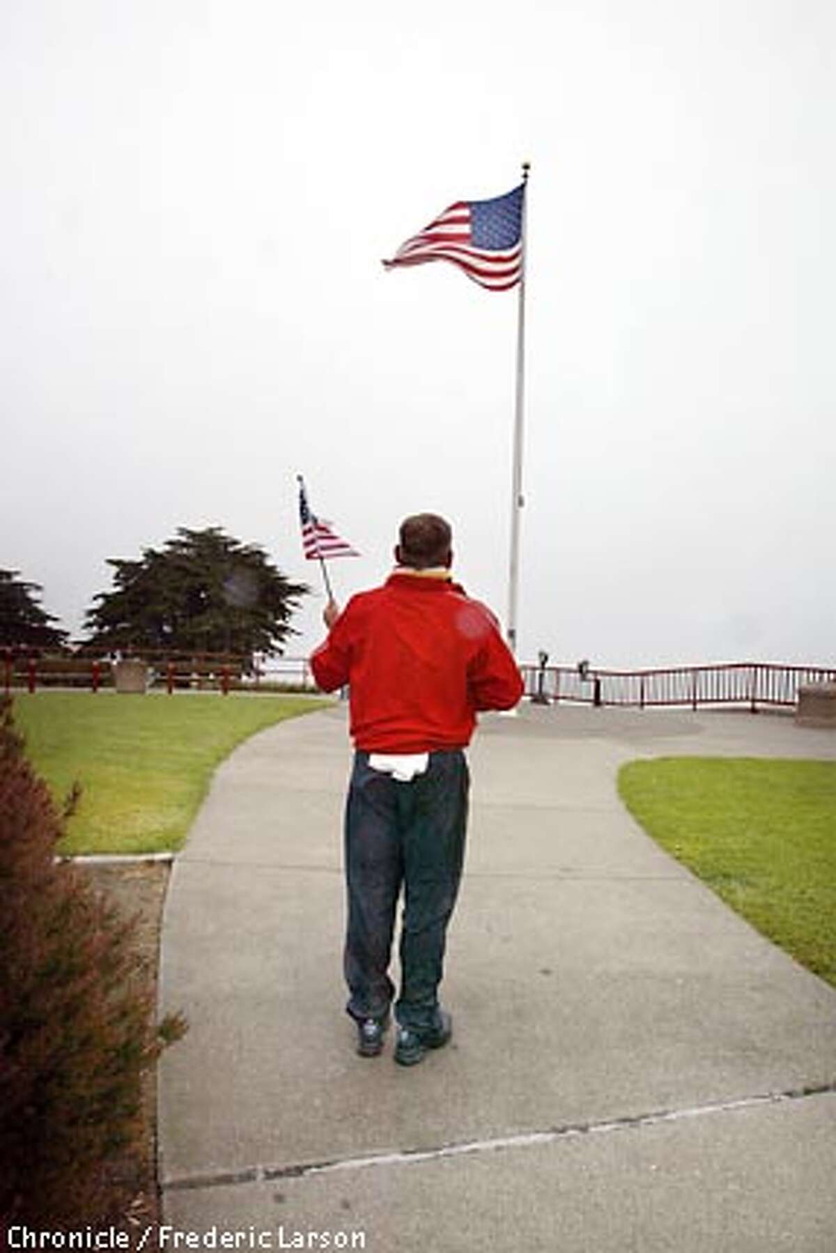 'CELEBRATING MY FREEDOM' / Day of independence for 'Flag Man'
