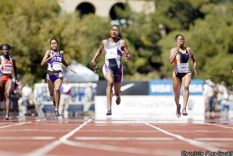 Sprinter White gives Jones a run