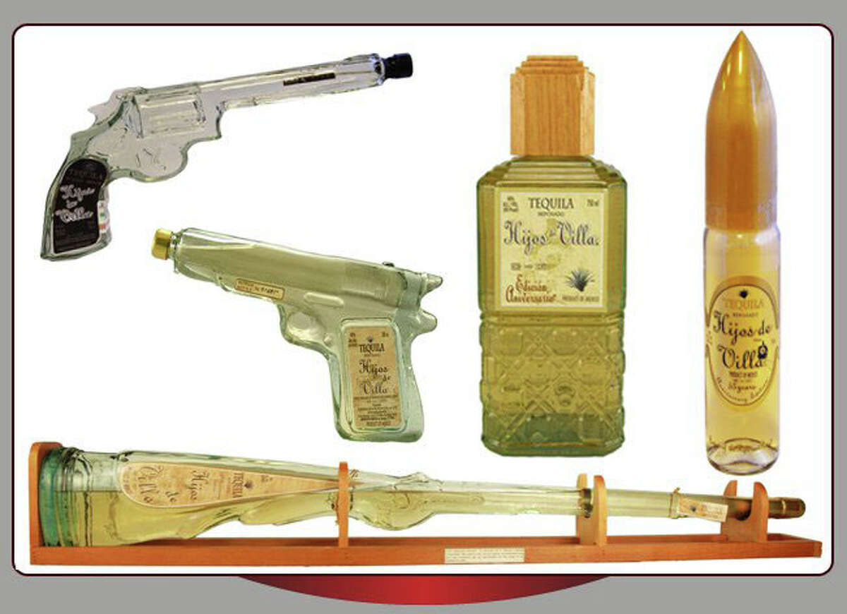 Weapon-shaped liquor bottles popular with collectors