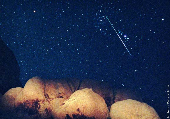 These meteors can amaze / Nighttime astral displays are dazzling light ...