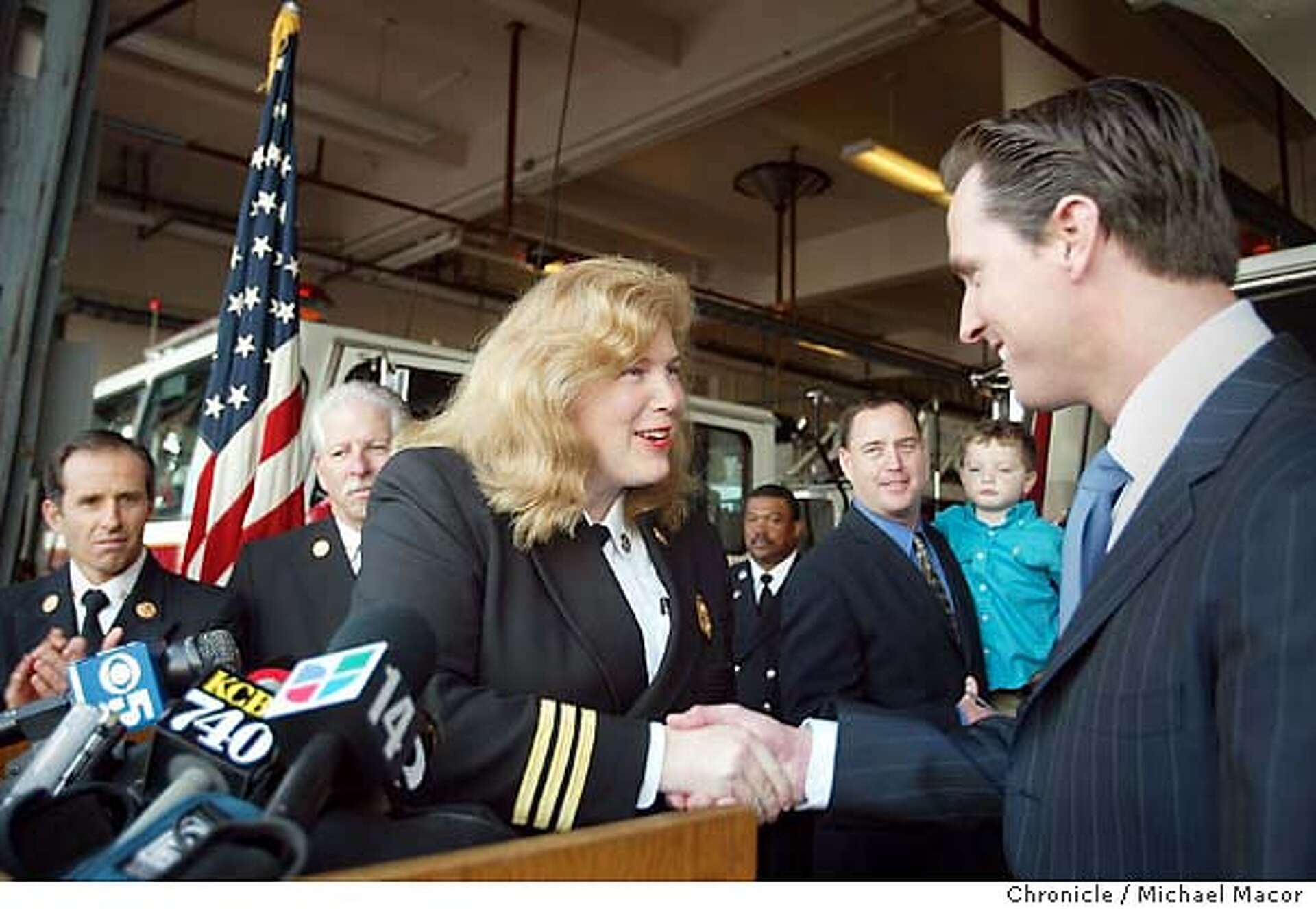 Newsom names female fire chief / Historic choice for big-city department