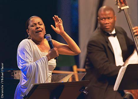 A Battle of Sounds / Opera diva can't quite make crossover to jazz ...