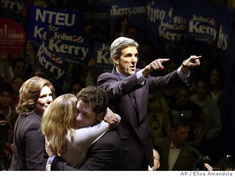 THE RACE IS ON / John Kerry clinches Democratic nomination just 6 weeks ...