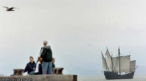 Setting sail for the past / Columbus didn't have a Mercedes motor, but ...