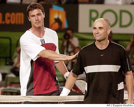 A fond farewell? / Agassi not sure if he'll return to Aussie Open