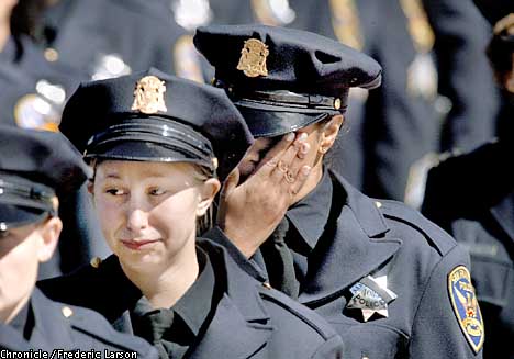 A fitting, fond farewell / Family, friends celebrate rookie officer who ...