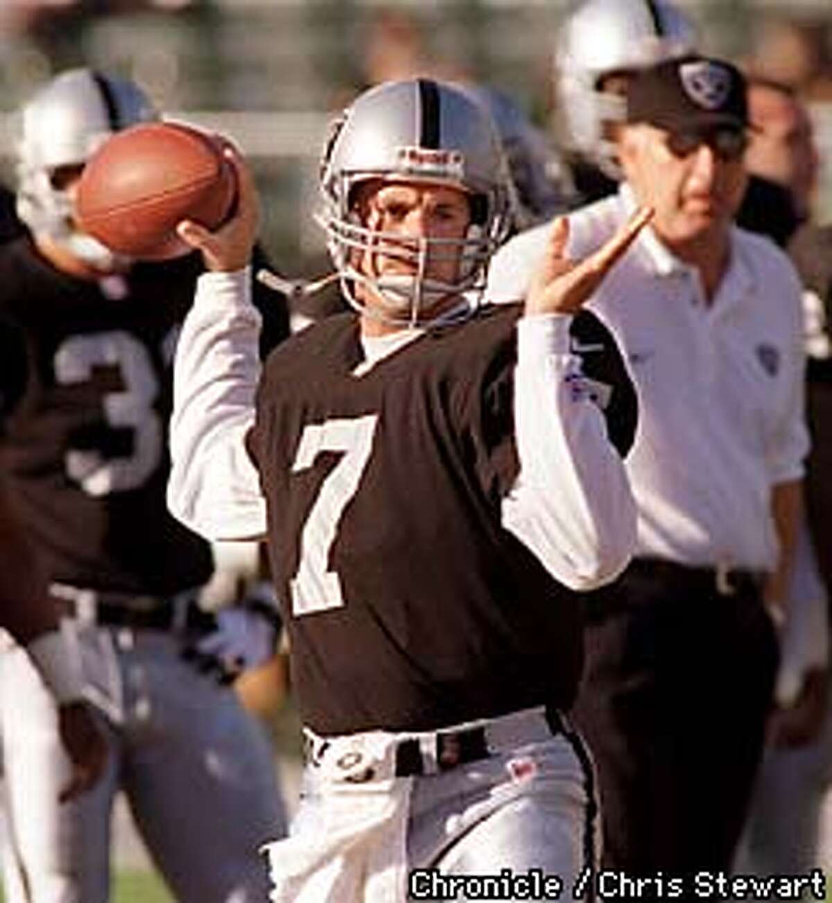 Past Was Painful for Klingler / Raiders' backup QB making strides again