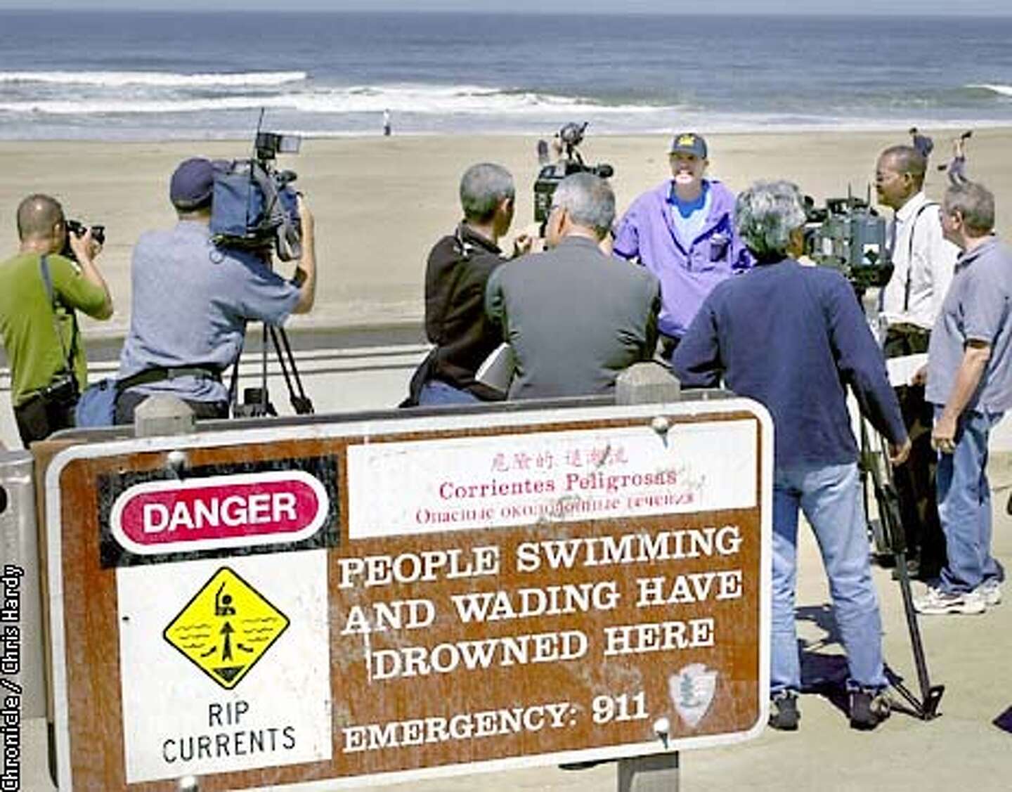 Peril lurks at Ocean Beach / Deadly riptides can pull the unwary out to sea