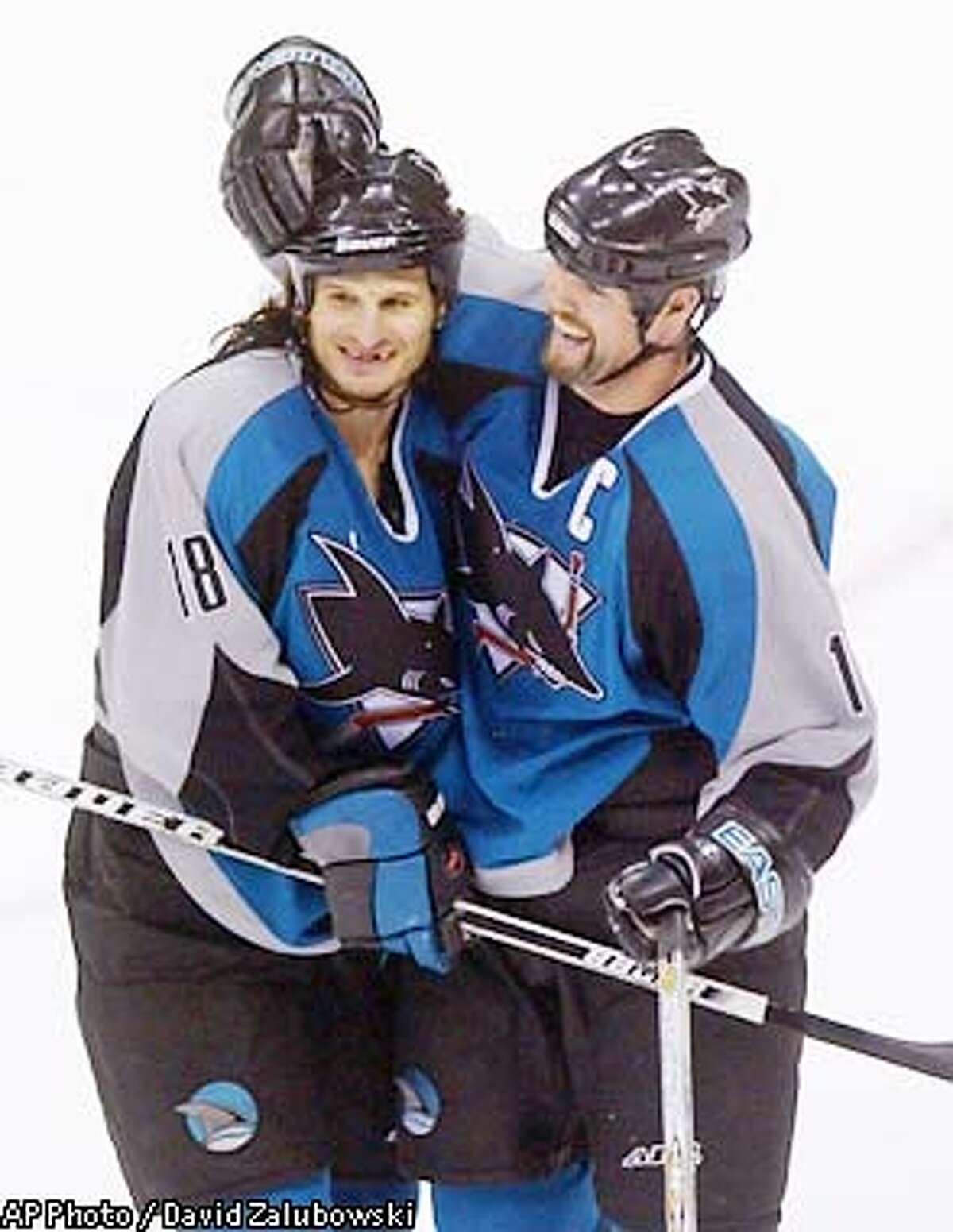 Sharks get an edge / Third-period rally brings down Avs again