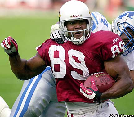 Cardinals' Boston has grown into the receiver position