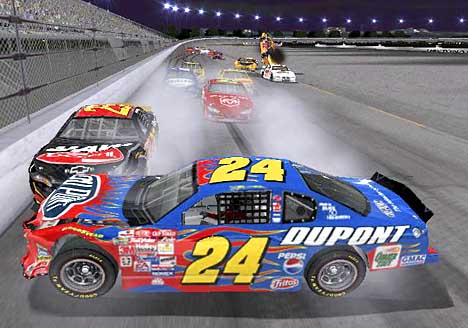 NASCAR games on fast track / Two race titles offer thrills, realistic ...