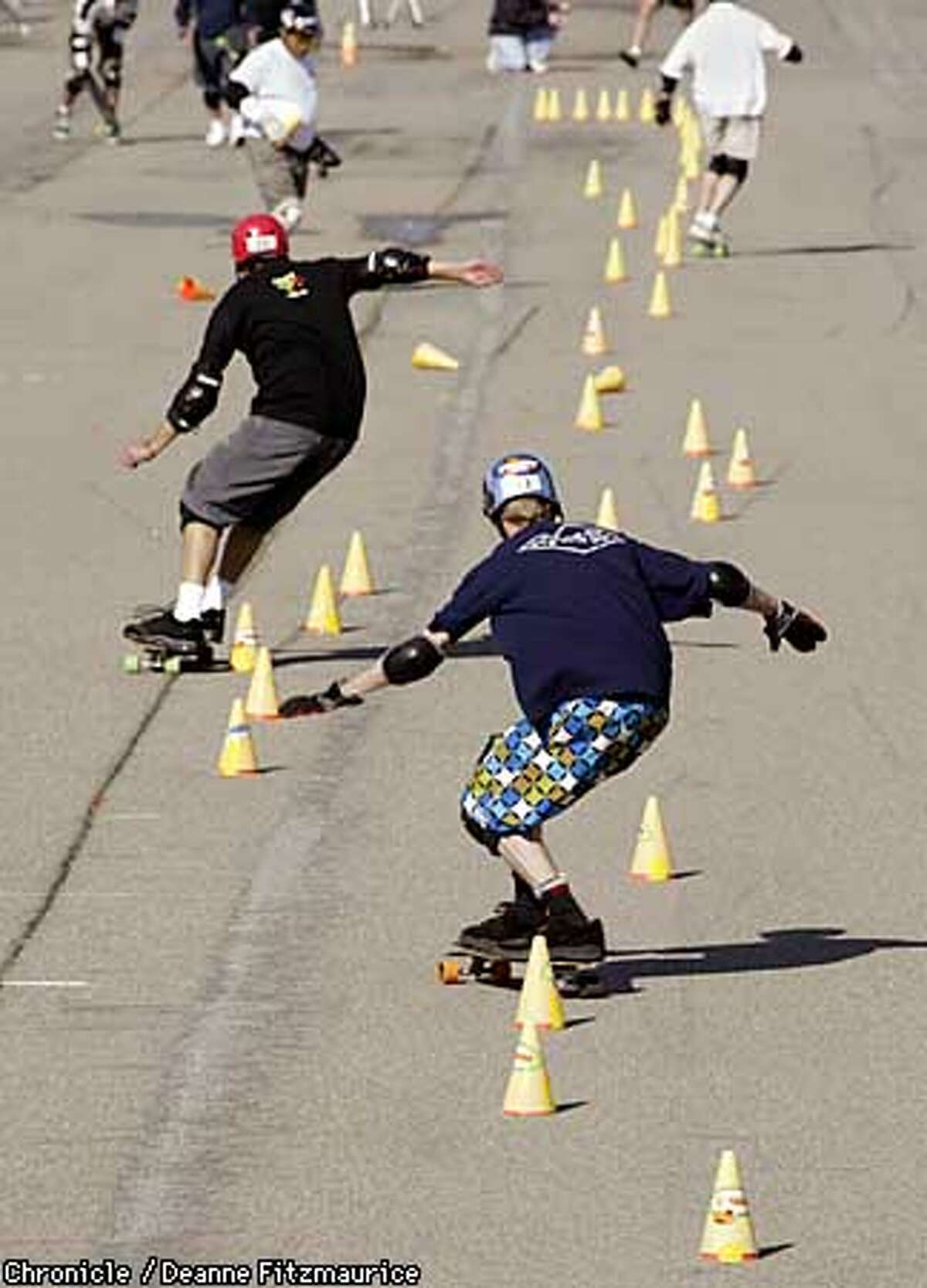 SPORTS / Skate on! / Older competitors get a rush from downhill, slalom ...