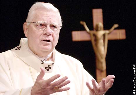 Boston cardinal to stay for now / Pushed to leave post, he goes into ...