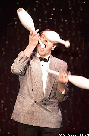 THE ARTS / Juggler gets raves for dropping the ball