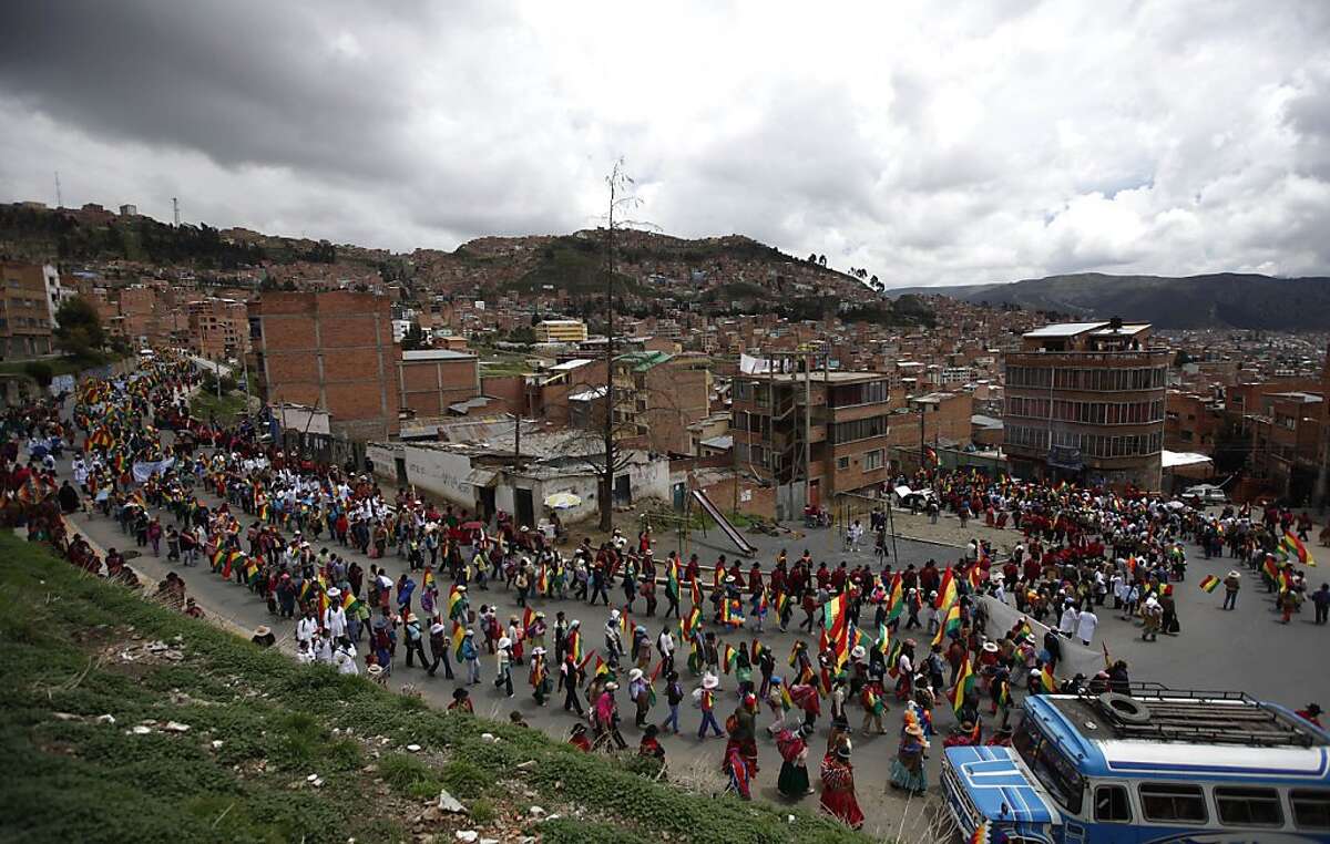 Bolivian indians demand road through Amazon