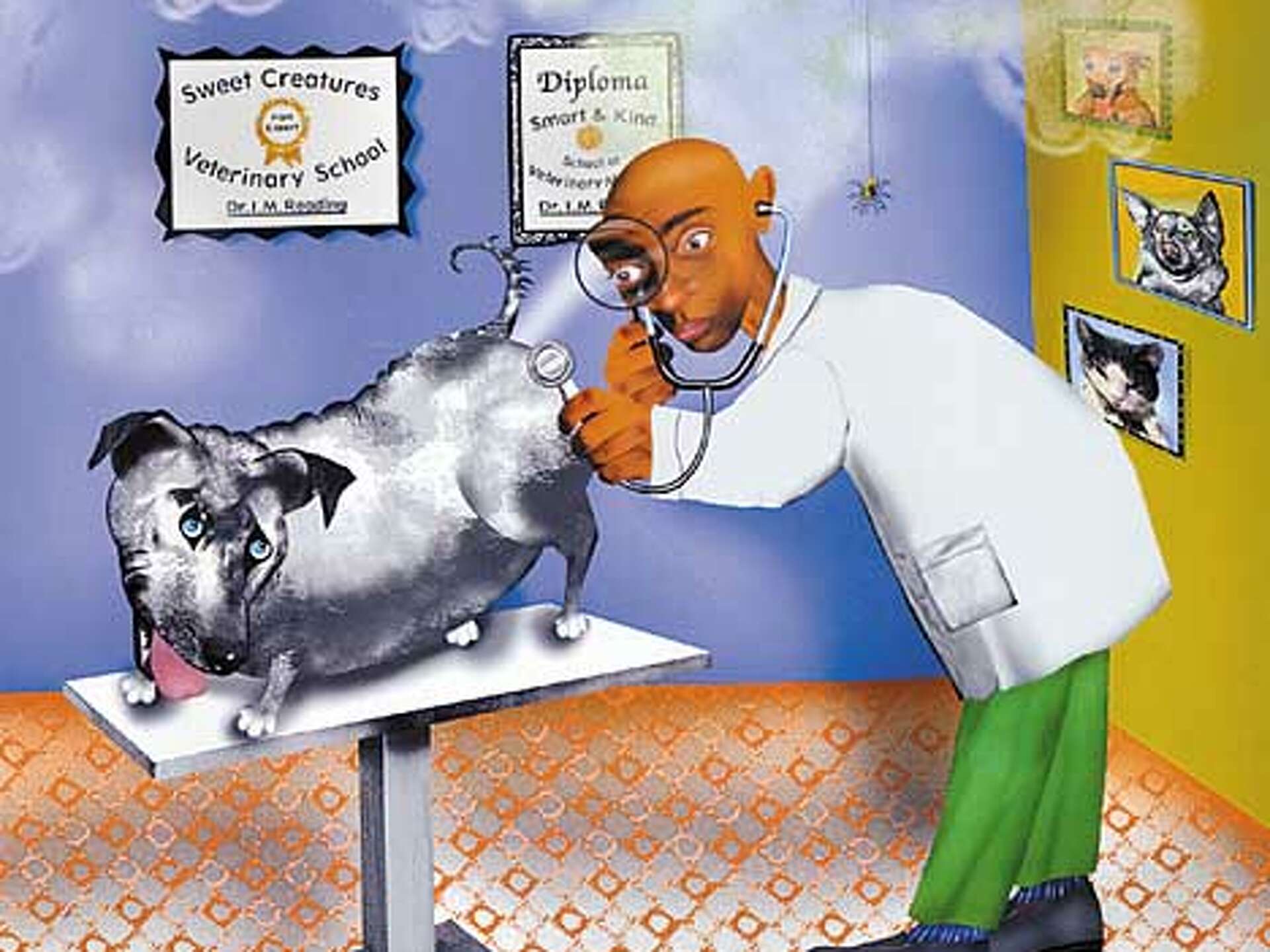 Artist gets a blast out of flatulent mutt / 'I had to learn how to draw ...