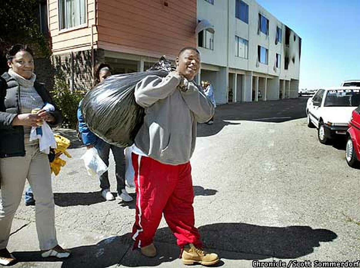 Fatal flight from safety / 3 suffocate in stairwell -- fire spares ...