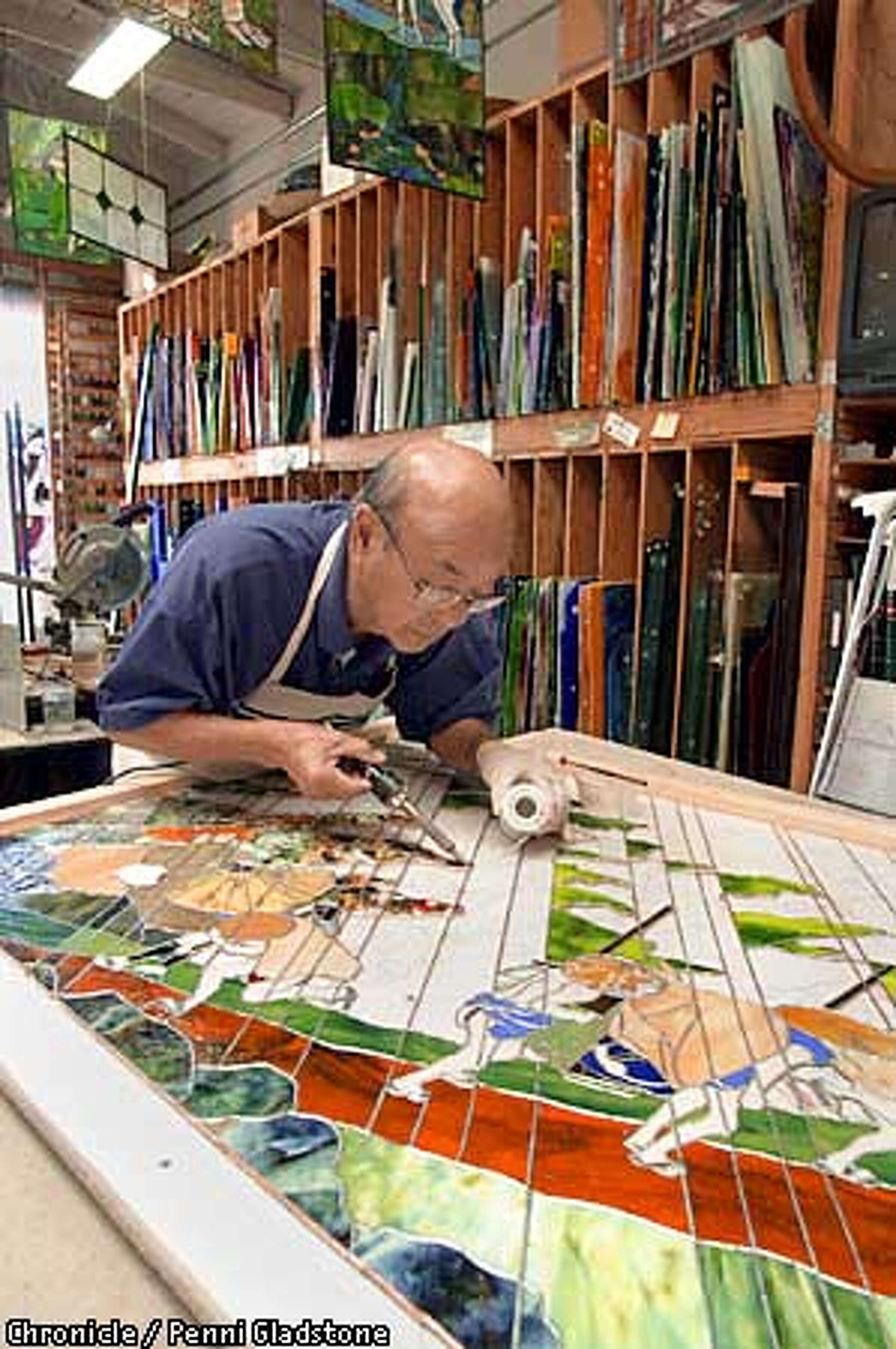 Glass menagerie / San Mateo artist's stained glass classes draw fans ...