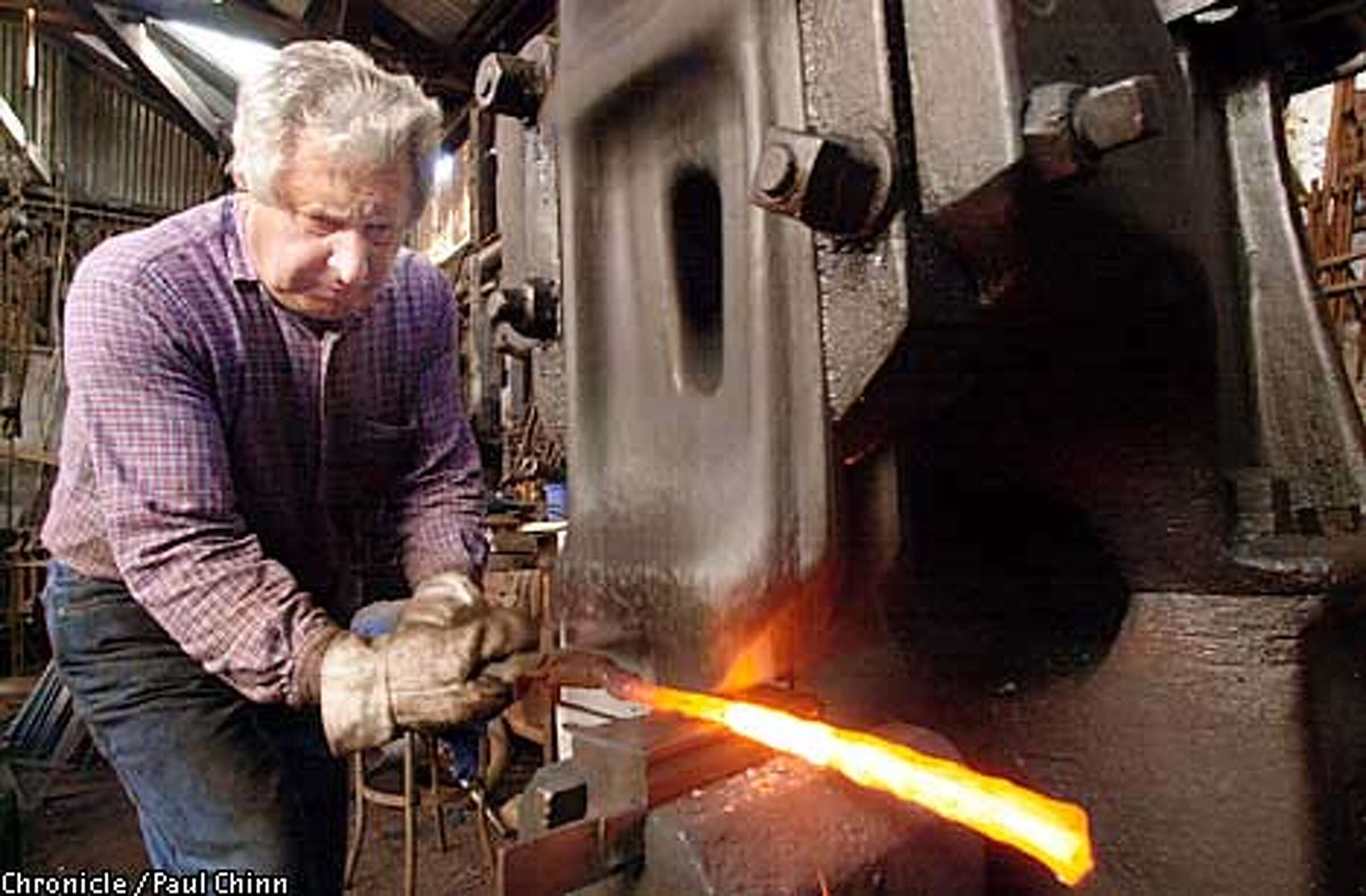 Embers of a trade / San Francisco's last industrial blacksmith ...