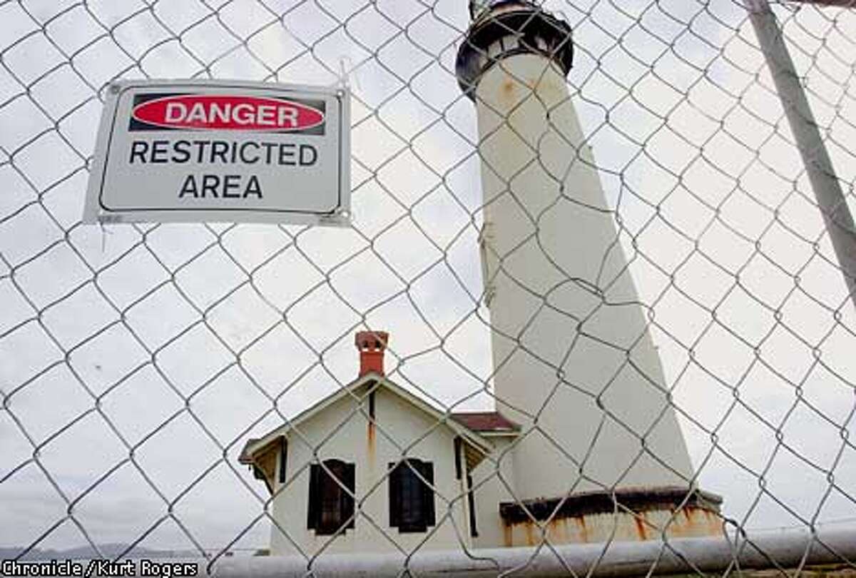 BATTERED BEACON / Pigeon Point Lighthouse crumbling into the Pacific