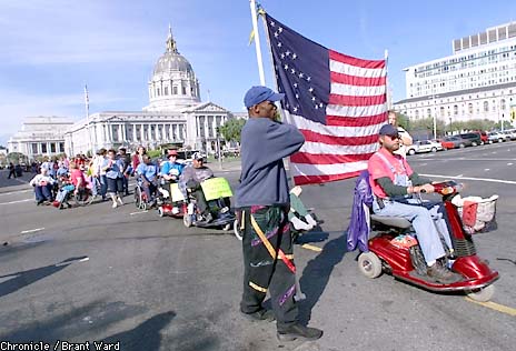 Rights protest parade