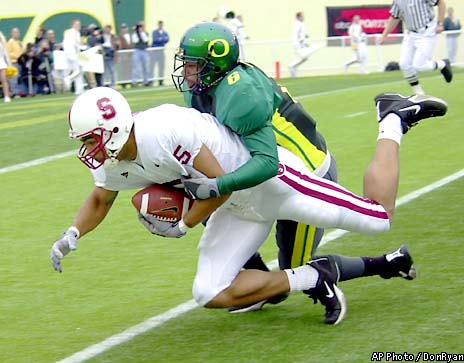 STANFORD / Johnson a comfort for quarterbacks