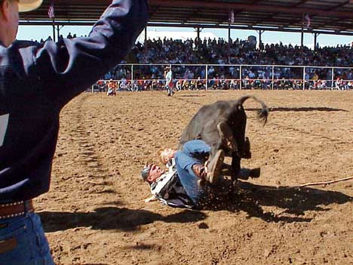 Prison rodeo a tradition / Inmates line up for a chance at a wild ride ...