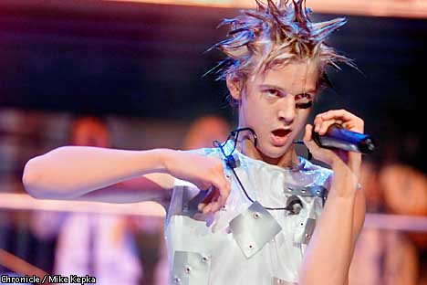 Aaron Carter's winter games / Pop star, 14, pleases young fans with ...
