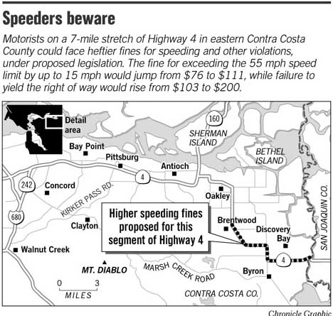 Deadly highway may get safer / Plan to raise fines on leg of Highway 4