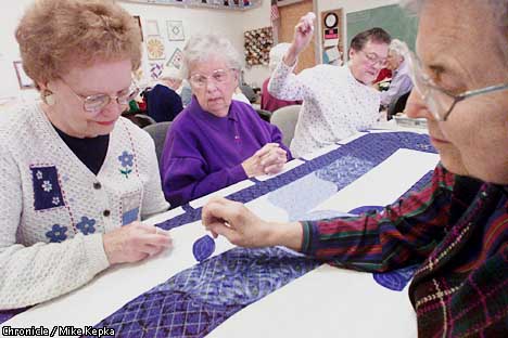 RECREATION / Time-consuming craft comforts Contra Costa quilters