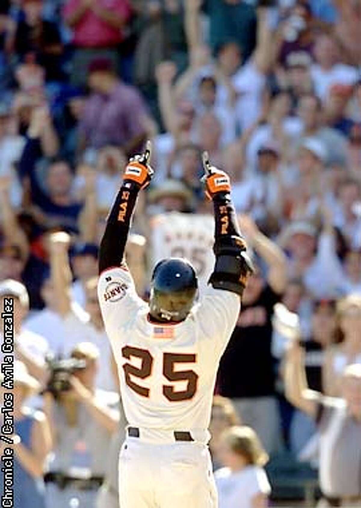 One to tie the Mark / Bonds smashes home run No. 69