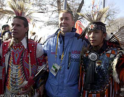 Shea, athletes slide into Village / Grandfather's death weighs on his mind