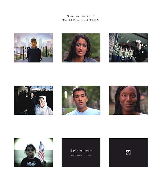 Ad industry promotes unity / Campaign asks Americans to come together