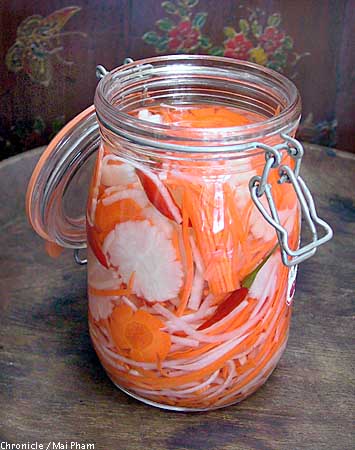 Lunar New Year nibbles / Pickled vegetables add the right touch