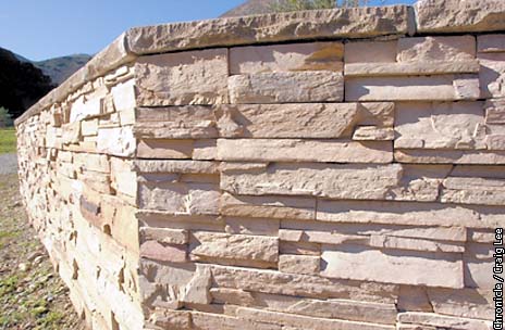 Building a wall / Practical fake stone -- fine art or faux pas?