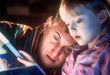 Penn plays sad 'Sam' / He's full of integrity as retarded father