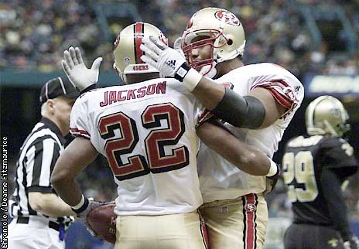 49ers fill in blanks / Team-record 3rd shutout of season decks Saints