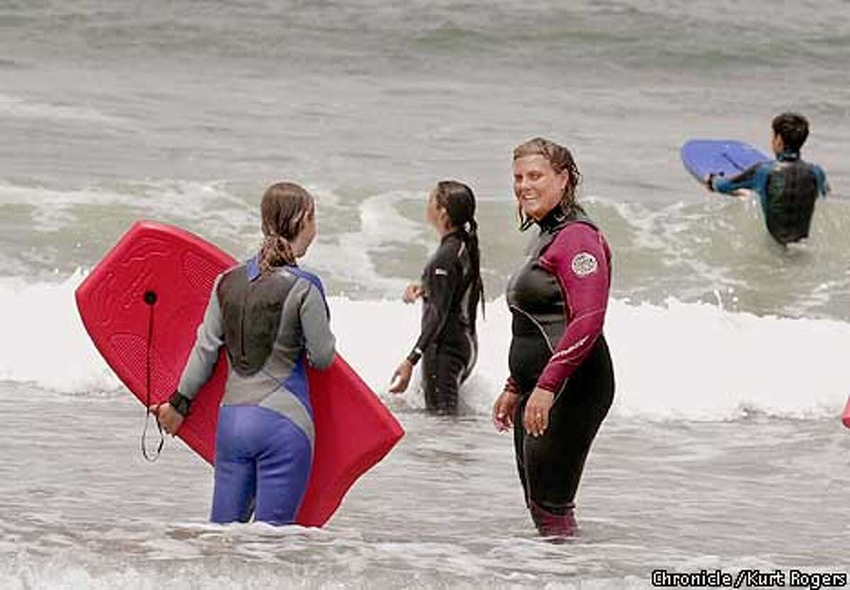 Crash course / At summer surfing camp, you're supposed to get board