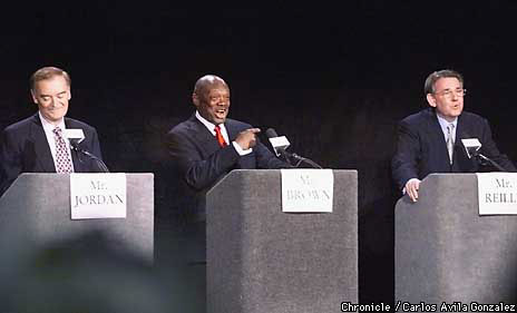 Jordan, Reilly Gang Up on S.F. Mayor / Debate sees old political ...