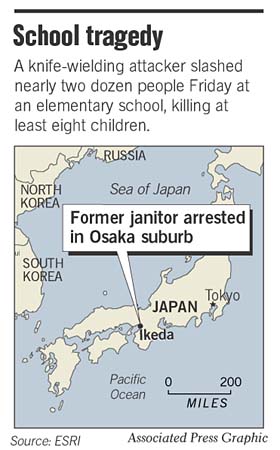 School massacre stuns Japan / Massacre has Japan reeling / Violence on ...