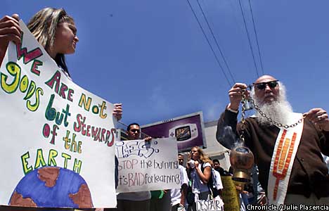 Clean air protest in Oakland