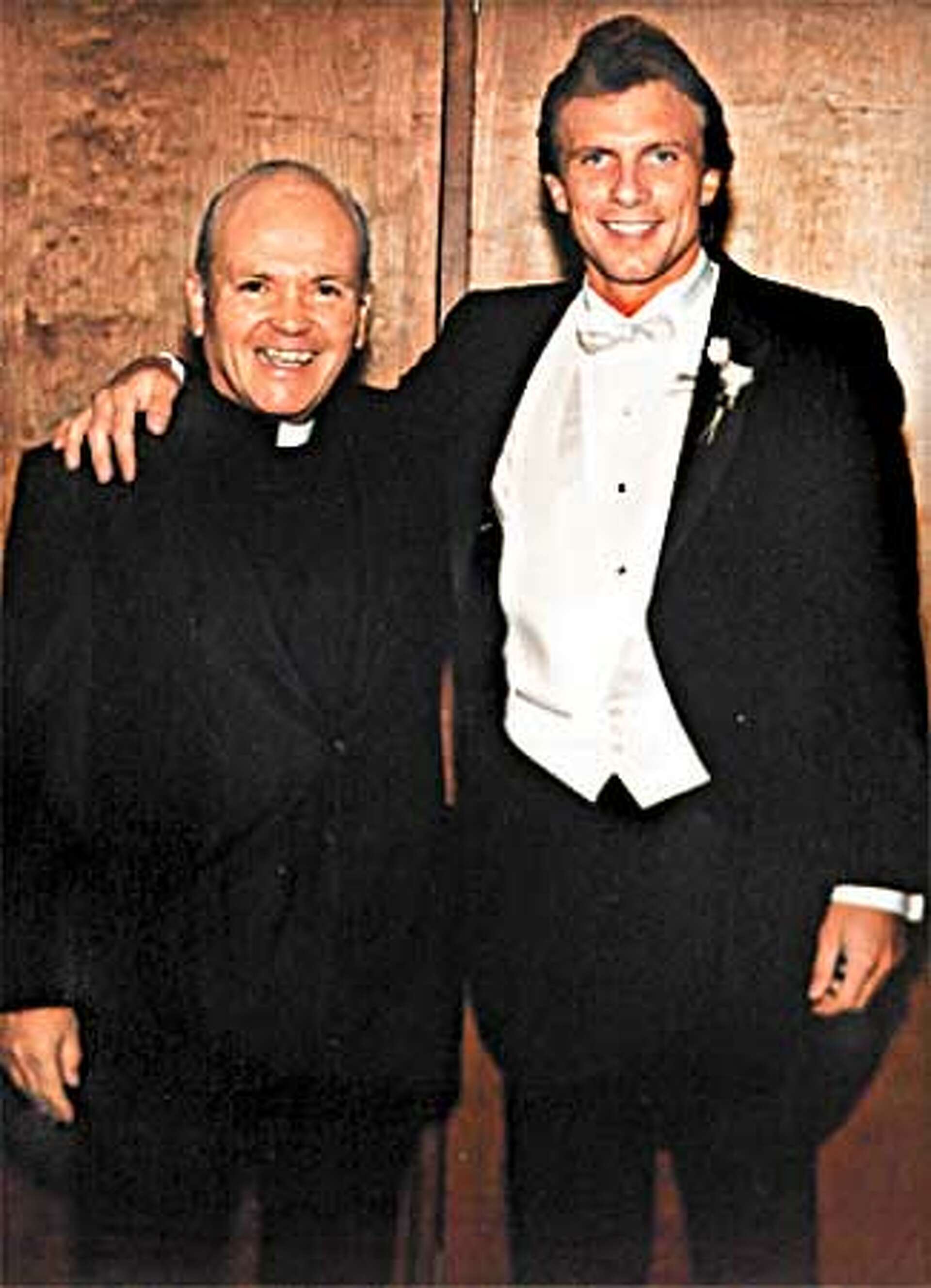 Pigskin priest: 49er wears a collar