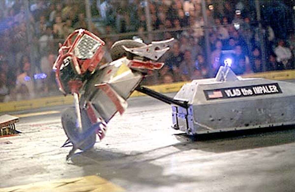 Creating a monster / 'Battlebots' tears its way into Bay Area ...